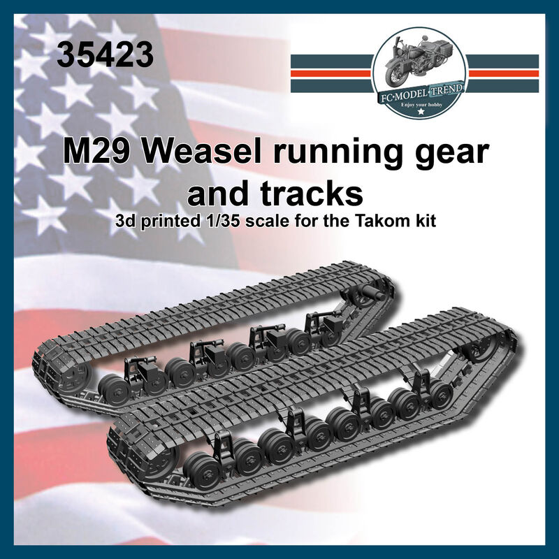 35423 M29 Weasel running gear 1/35 scale. - FCModeltrend