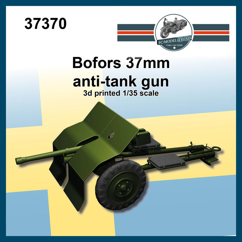 37370 Bofors 37mm anti tank gun, 1/35 scale. - FCModeltrend